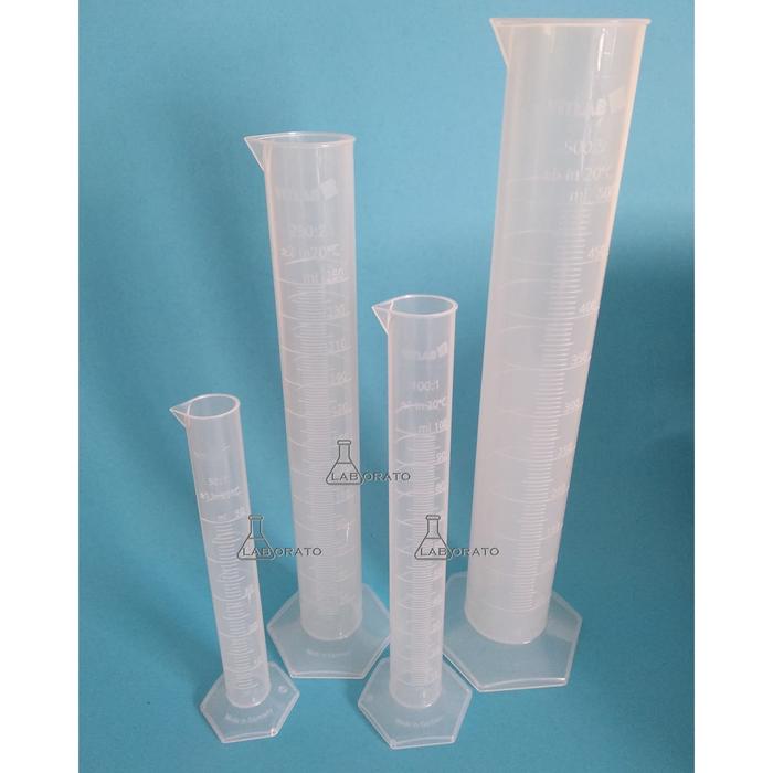 Jual GELAS UKUR PLASTIK 500 ML VITLAB / MEASURING CYLINDER - Kota Bandung - LABORATO | Tokopedia