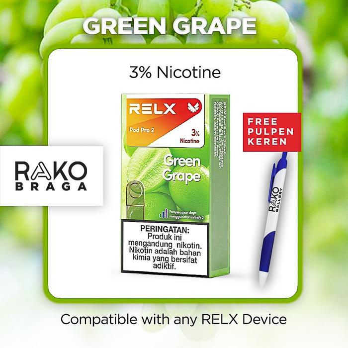 Jual Relx Pod Pro 2 Green Grape - Kota Bandung - RELX Braga | Tokopedia