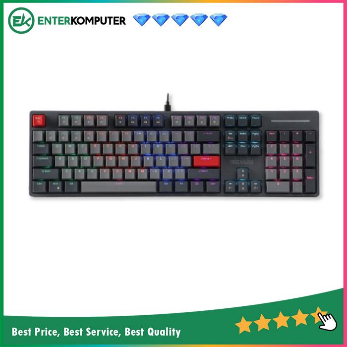 Jual Rexus Heroic KX5 Mechanical Keyboard Grey Black - Blue/Red/Brown Swth - Jakarta Pusat ...