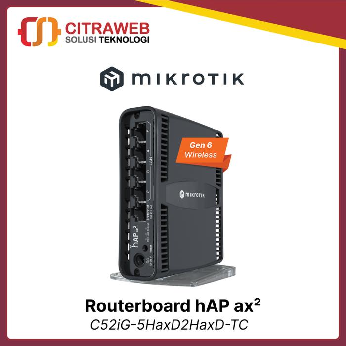 Jual Mikrotik hAP ax2 C52iG-5HaxD2HaxD-TC Router Wireless WiFi 6 - Kab ...