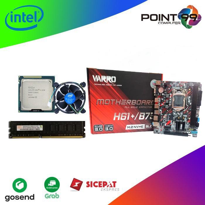 Jual Paket Motherboard Intel H61 | Proc i5 - 3470| RAM DDR3 4GB PC ...