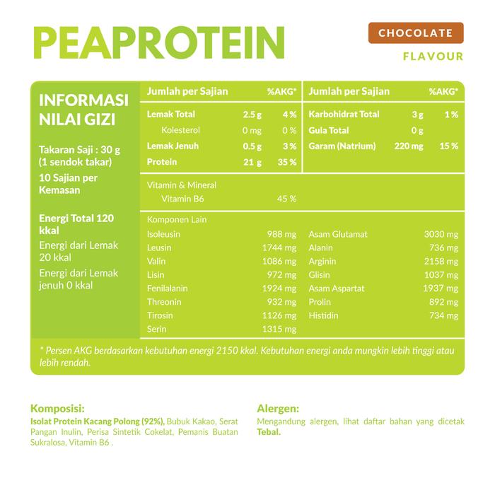 Promo PURO VEGA-PRO Vegan Pea Protein Isolate vegapro 600gr - Chocolate ...