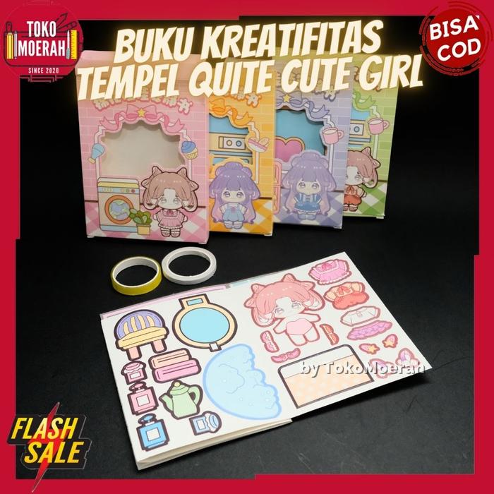 Jual BUKU DIY QUITE BOOK CEWE MAINAN EDUKASI ANAK BUKU CUTE GIRL AJS ...