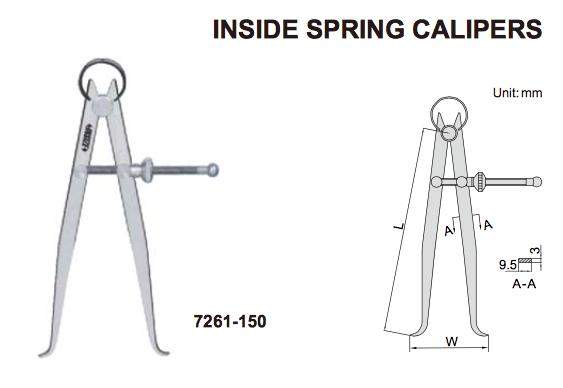 Jual Alat Ukur Inside Spring Caliper 30-270mm Insize 7261-250 - Jakarta ...