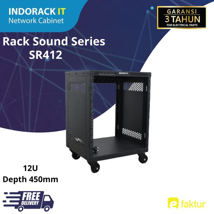 Promo Rack Audio 12U Depth 450mm Rak Audio Sound System SR412 INDORACK ...