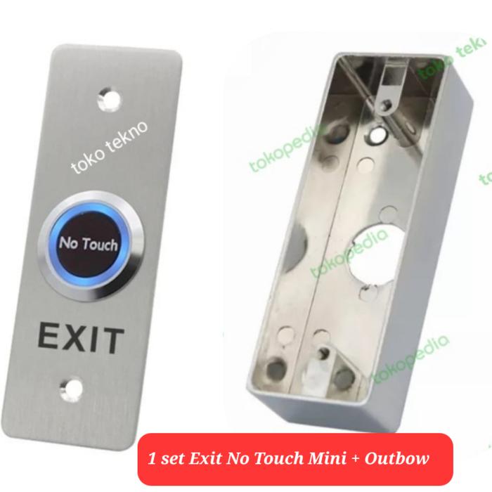 Jual Metal Exit Button With IR Sensor | Exit Button Metal No Touch Kecil - No Touch+OutBow ...