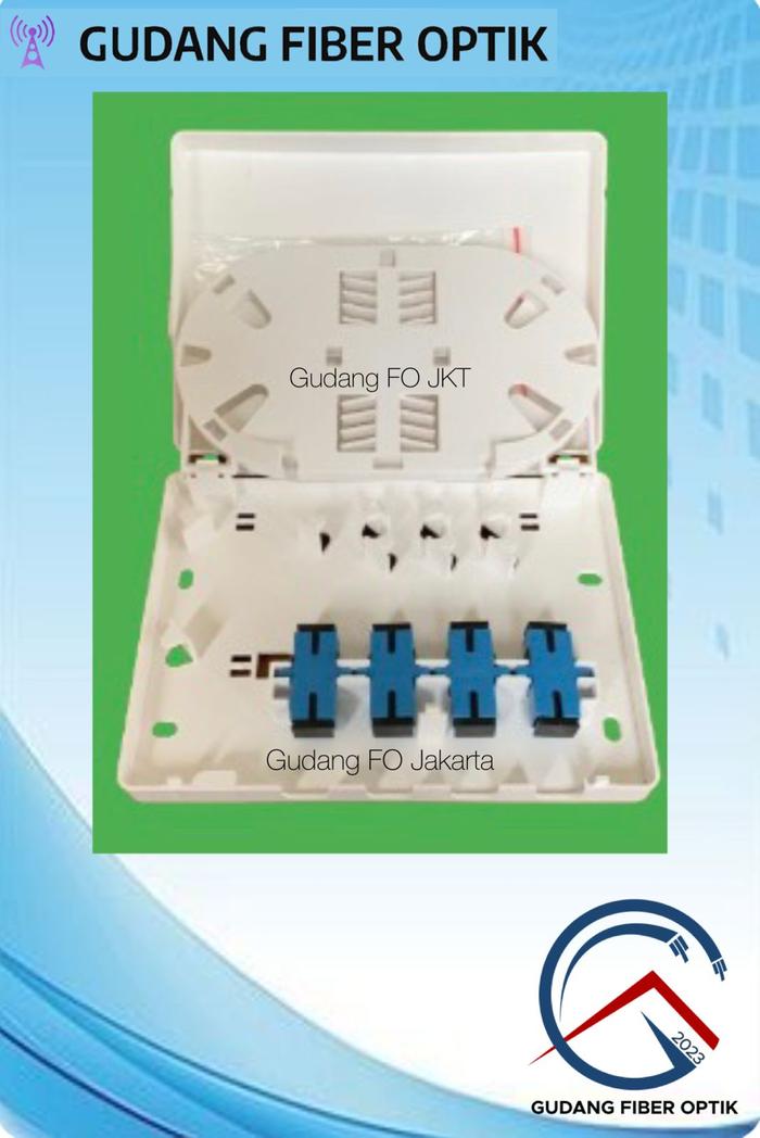 Jual Roset FO 4C lengkap adaptor pigtail - Roset 4 Core Fiber Optik ...