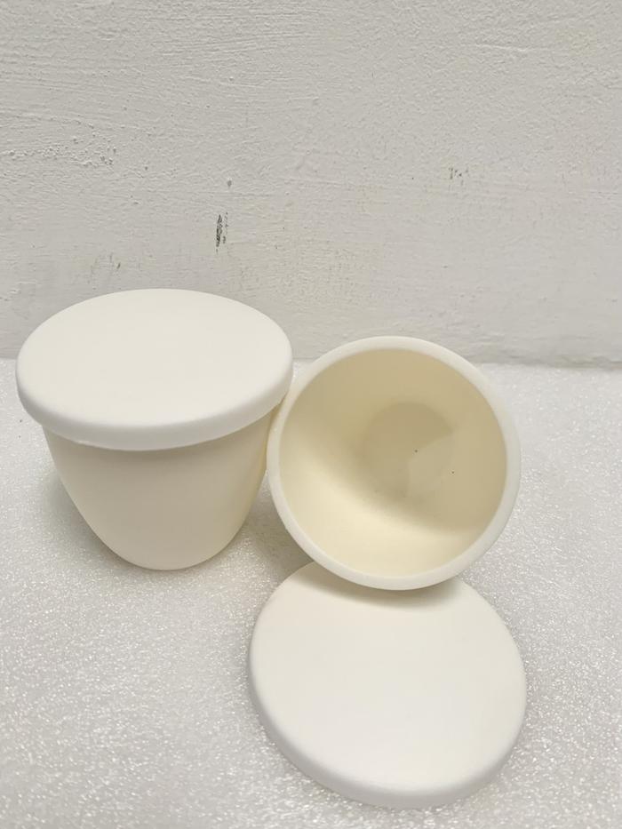Jual High Alumina Crucible 30 ml Ceramic For Laboratory Sample ...