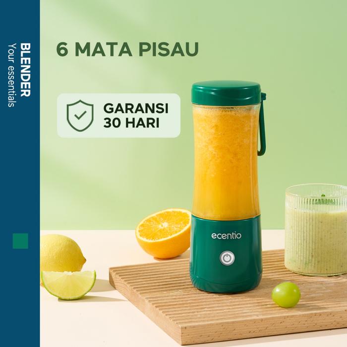 Promo ecentio Juicer Wireless 6 mata pisau 380ml Blender portable - - ecentio Official Store ...