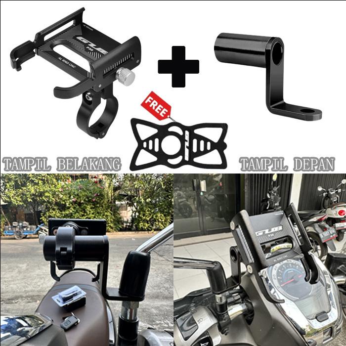 Promo ZACRO Phone Holder GUB P30 Original + Breket / Holder HP Motor Aluminium Aloy / Holder ...