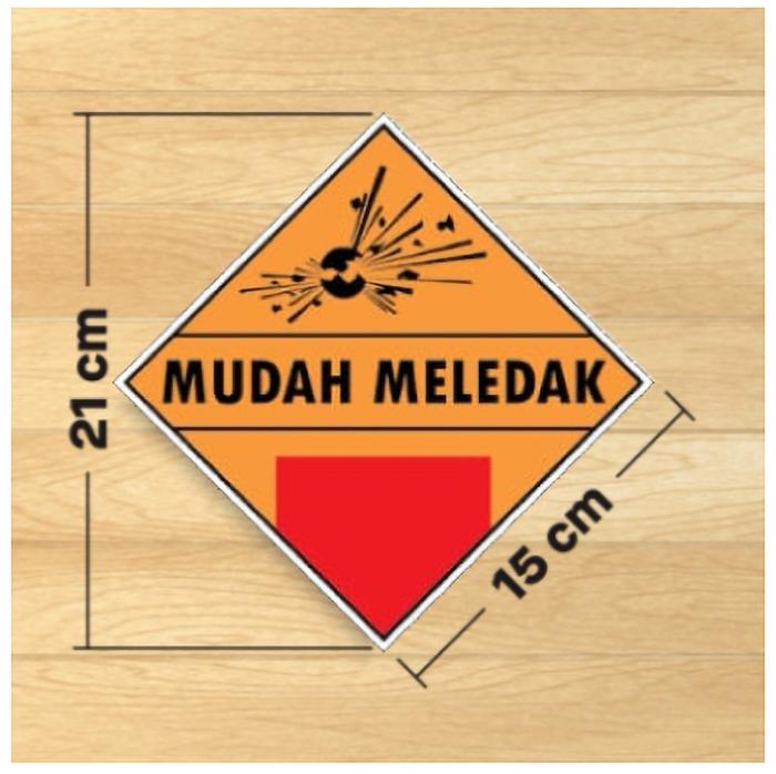 Promo Stiker Label Simbol Limbah B3 Bahan Berbahaya dan Beracun 15 x 15 ...