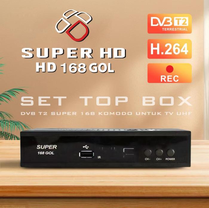 Jual Set Top Box Dvb T2 Super Hd 168 Komodo Untuk Tv Uhf Di Seller ...