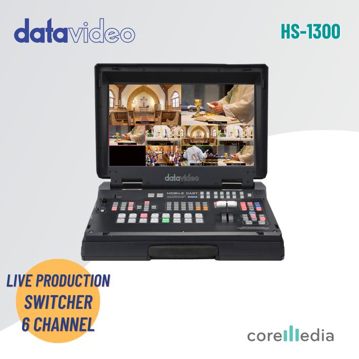 Promo Datavideo HS-1300 6-Channel HD Portable Video Streaming Studio HS ...