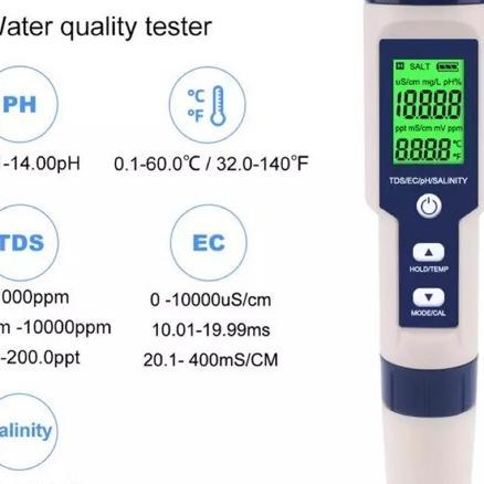 Jual EKSKLUSIF EZ-9909 5 IN 1 SALINITY/TDS/EC/TEMPERATURE/PH METER - Jakarta Pusat - Mr. Diamond ...
