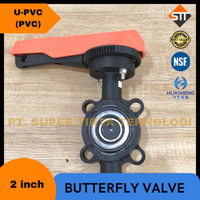 Jual Butterfly Valve PVC (U-PVC) Sch.80 2 inch - 6 inch - 4 inch - Kab. Tangerang - STT-Stores ...