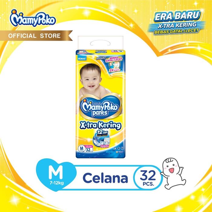 Jual Gratis Ongkir Popok Mamypoko X-tra Kering M32 Mamy Poko M 32 - Kab. Tangerang - Moon Baby ...