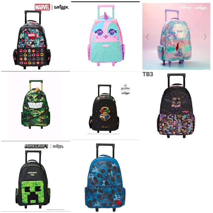 Jual Smiggle Trolley Ariel, Minecraft, Kylie, Avengers, Harpot, Mickey ...