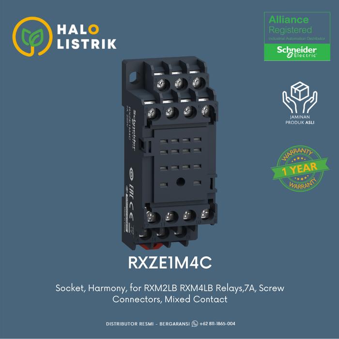 Jual Socket Harmony Electromechanical Relays Schneider Electric - RXZE1M4C - Jakarta Pusat ...