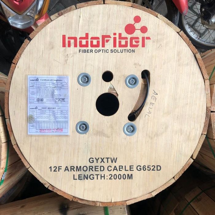 Jual Fiber Optik Kabel 12 Core Single Mode Outdoor Duct Aerial Indofiber Di Seller Velvet Store ...