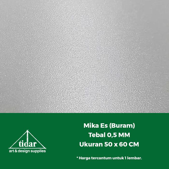 Jual Mika Es Tebal 0,5 MM - Plastik Maket Transparan Buram Lembaran ...