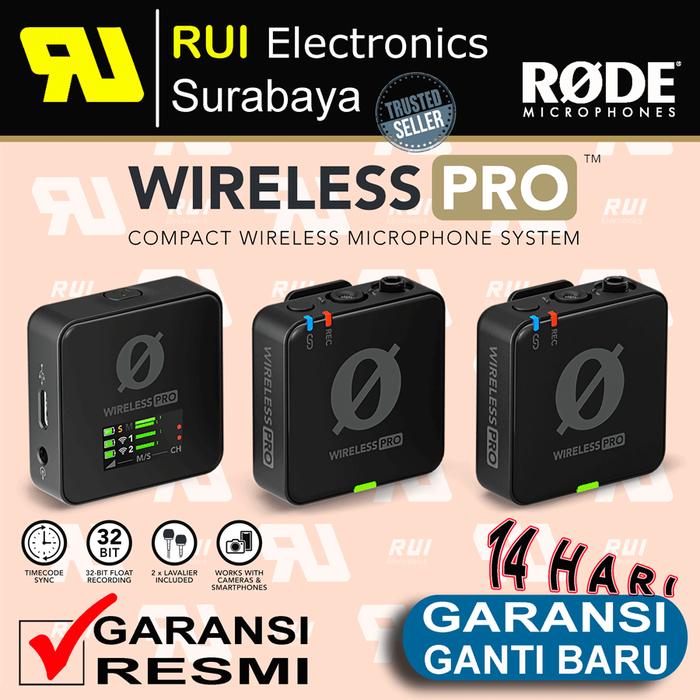 Jual Rode Wireless PRO 2 Person Clip On Microphone Wireless System ...