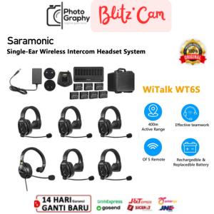 Jual Saramonic WiTalk WT6S Wireless Single-Ear Headset Intercom System ...