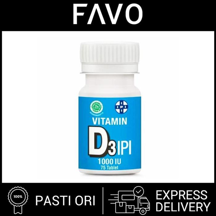 Jual IPI Vitamin D3 1000 IU - 75 Tablet - Memelihara Kesehatan Tulang ...