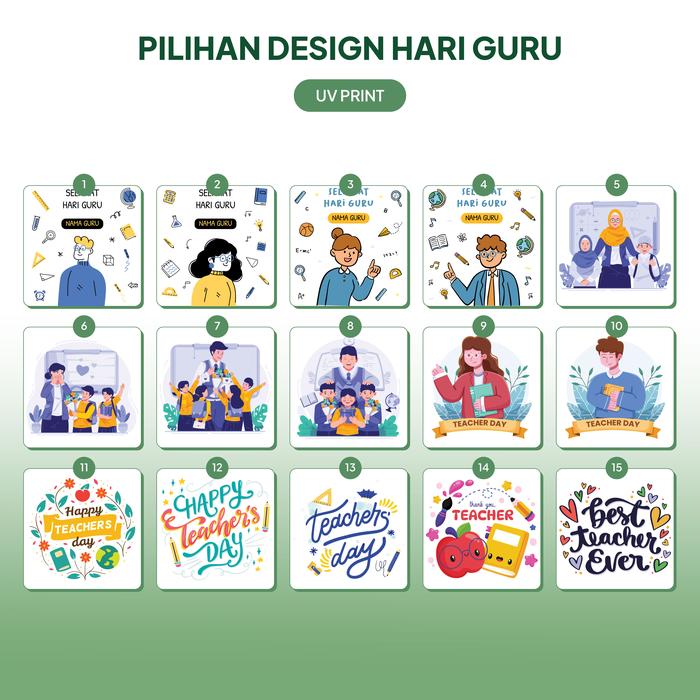 Jual Pilihan Desain Tema Hari Guru / Teachers Day Untuk Custom Tumbler ...