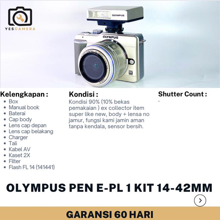 Jual Olympus Pen E-PL 1 KIT 14-42mm Bergaransi 2bulan kamera Mirrorless - Kota Surabaya ...