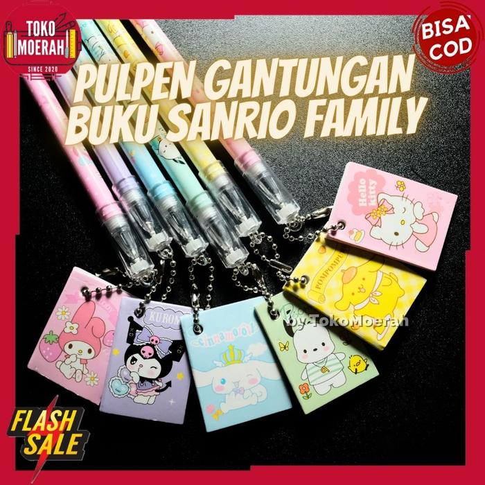 Jual PULPEN LUCU PEN GANTUNGAN BUKU SANRIO FAMILY PEN NOTEBOOK MINI ...