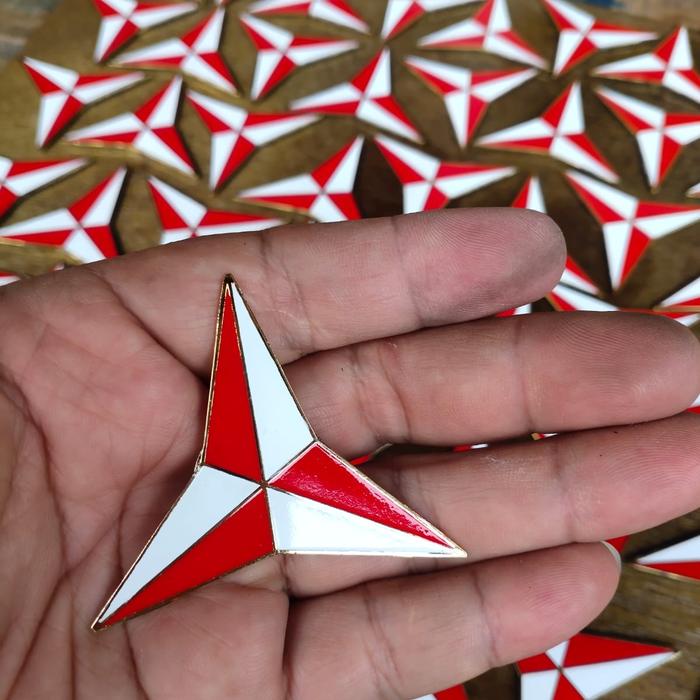 Jual pin partai demokrat / Pin Logam Kuningan merah putih/ Custom Pin ...