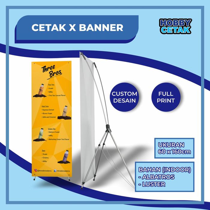 Jual Cetak X - Banner Desain Custom Color Untuk di dalam Ruangan - Kota ...