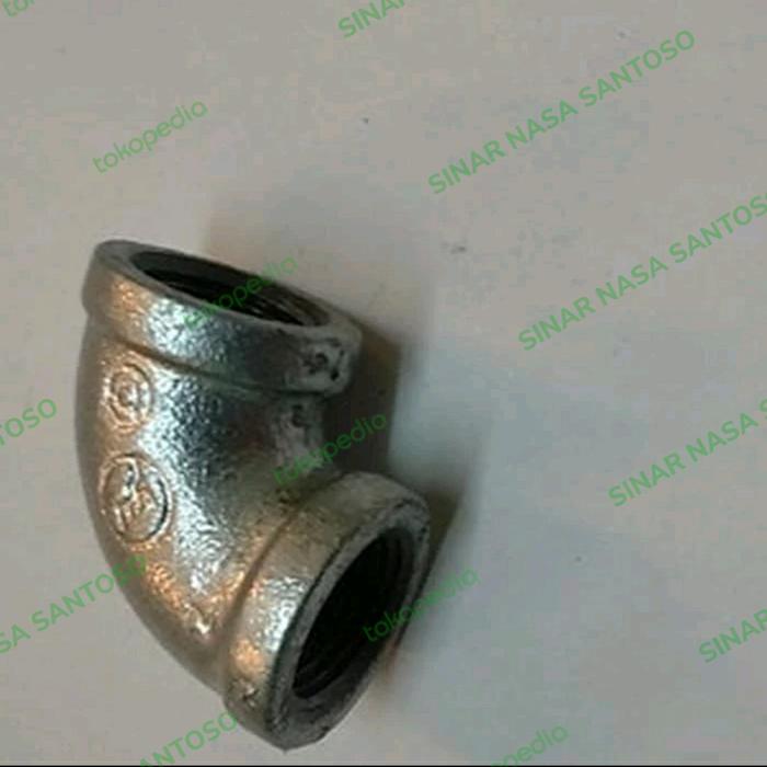 Jual Knee Elbow Besi Galvanis / Cs 45 Derajat Drat 1/2" inch - Jakarta ...