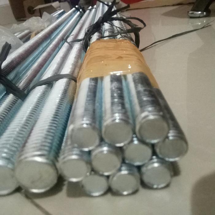 Jual As drat / long drat M24 X 1000 grade 5.8 galvanized putih ...