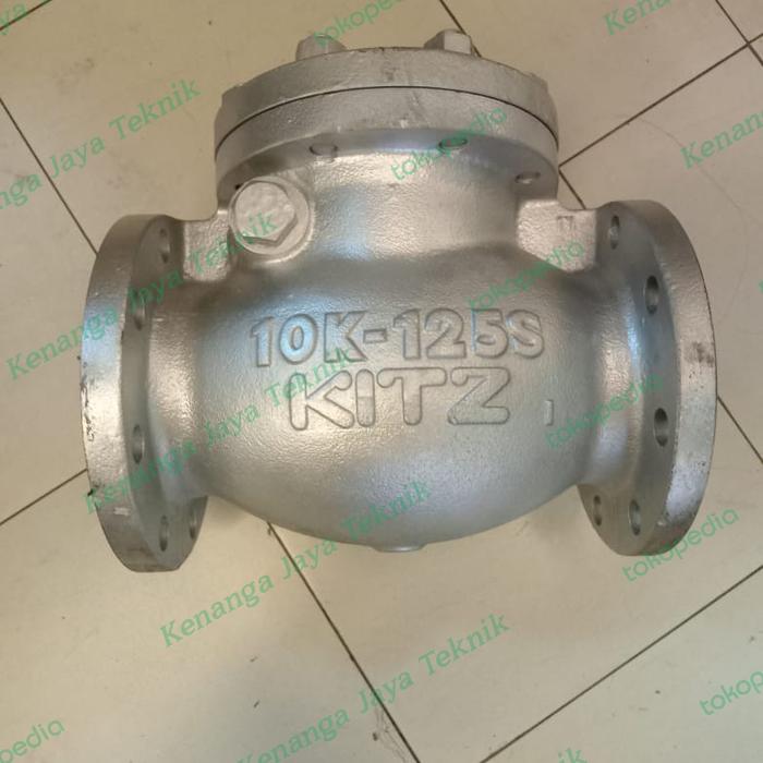 Jual Swing Check Valve Kitz 2" inch jis 10k cast iron/besi flange 10 k ...
