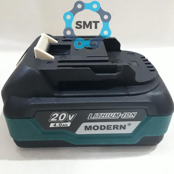 Jual Modern Battery Cordless 20v 4ah 20 Volt 4 Ampere Baterai Batre M45 ...