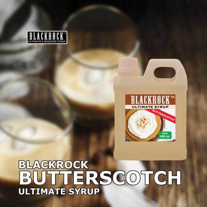 Jual Blackrock Butterscotch Ultimate Syrup 900 ml- Sirup Rasa butter ...