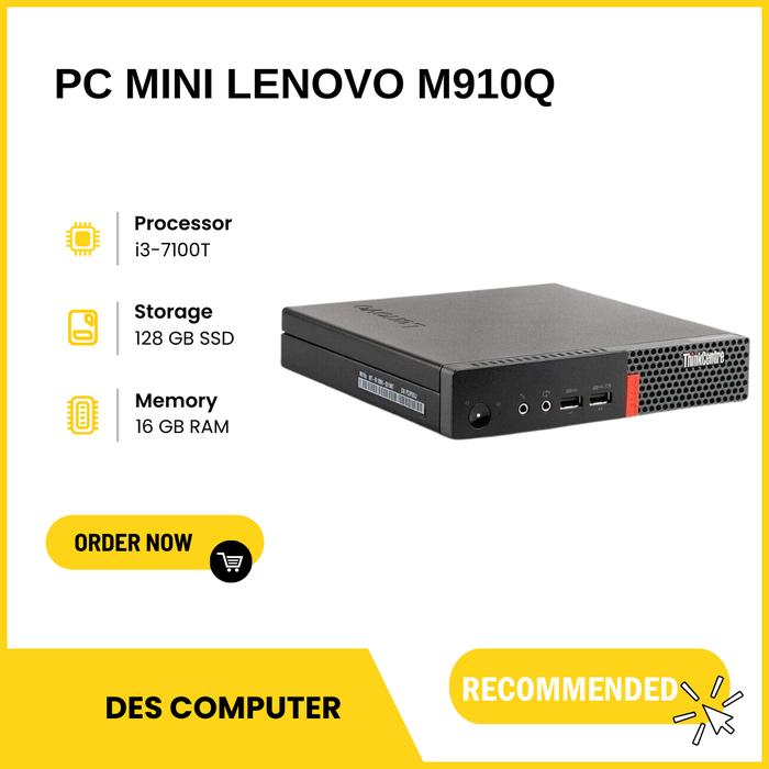 Jual Pc Mini Lenovo M910q Core i3 generasi 7 Ram 16Gb SSD 128Gb Murah ...
