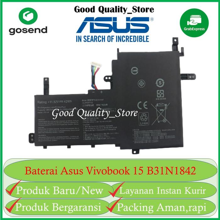 Jual Baterai Asus Vivobook 15 K513 K513EA K513EQ X513 M513 S531 B31N1842 - Jakarta Pusat - Good ...