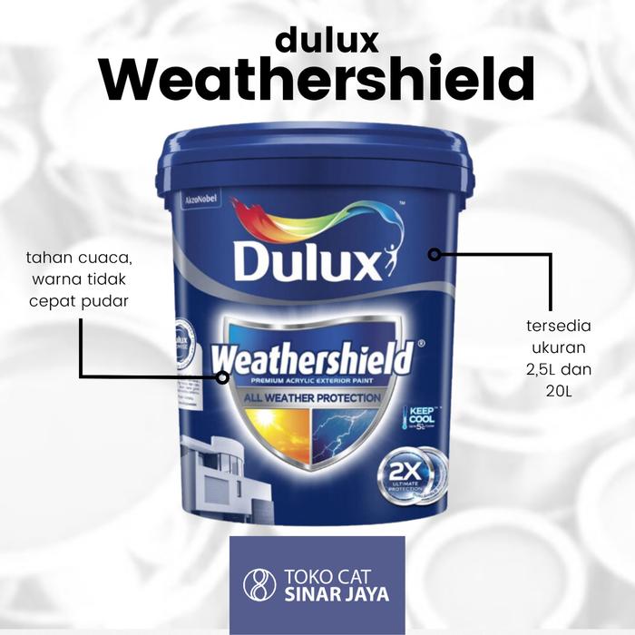 Jual Cat Luar Dulux Weathershield Brilliant White 20l Kab Tangerang