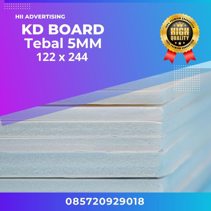 Jual KD BOARD 5MM 122 x 244 Foam lembaran 5mm papan promosi printable ...