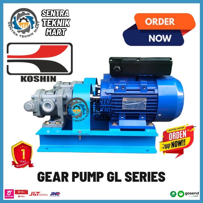 Jual gear pump KOSHIN GL25-10 JEPANG pompa oli/solar 2,2Kw 3HP 3phase 380V - Jakarta Barat ...