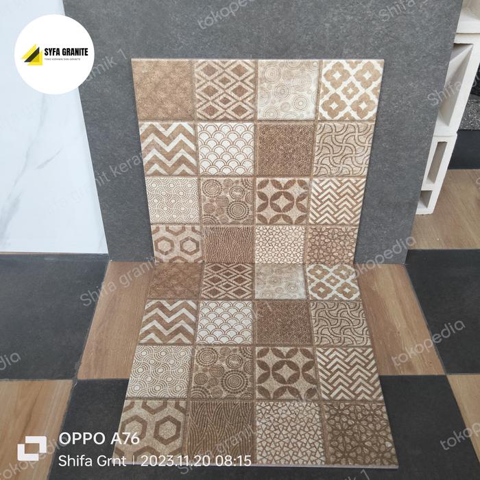 Jual keramik lantai 40x40.Berlin Brown/Mulia tile - Kab. Bogor - Shifa ...