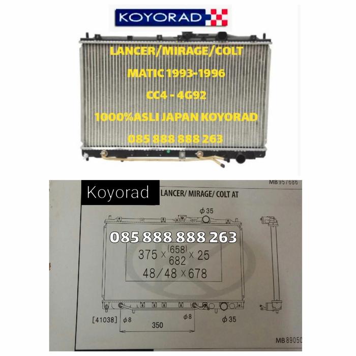 Jual Radiator Lancer Evo 3 Matic Koyorad - Jakarta Utara - duniaradiator | Tokopedia