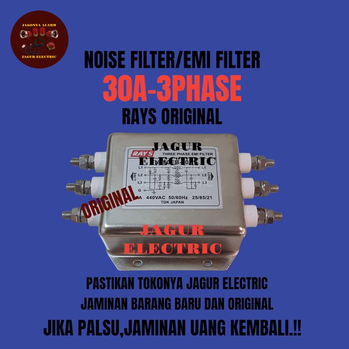 Jual EMI FILTER/NOISE FILTER 30A THREE PHASE /3 PHASE RAYS ORIGINAL ...