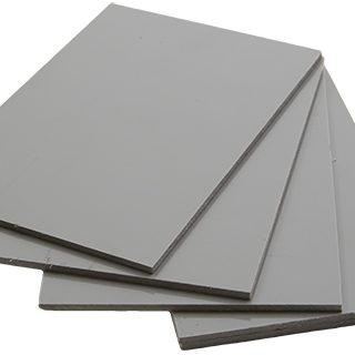 Jual PVC Sheet Grey 2mm x 20cm x 50cm / Plat PVC Lembaran Abu Abu ...