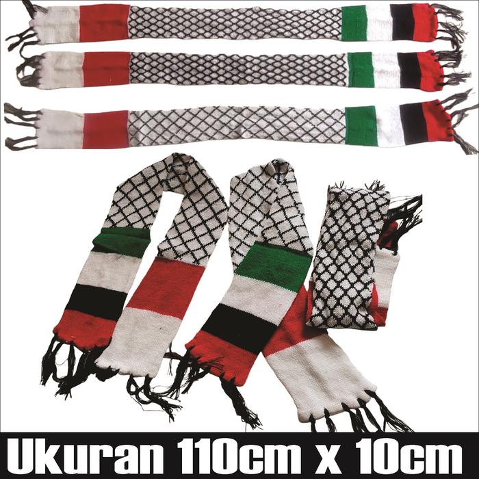 Promo Syal palestina rajut wool tebal 125x12cm free palestine - Jakarta ...
