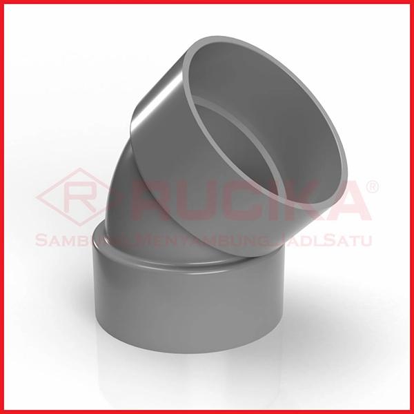 Jual Elbow 4 inch D 45 derajat RUCIKA | Knee 45 Derajat| Fitting Pipa - Kota Bekasi - Mitra ...