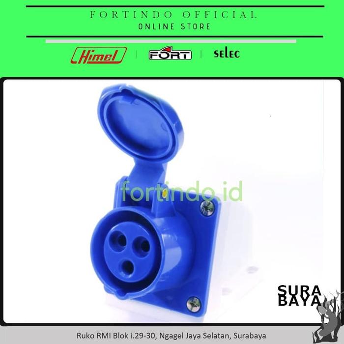 Jual CEE 124 4Pole 32A SOCKET INDUSTRIAL Surface MOUNTING LISTRIK FORT - Kota Surabaya ...