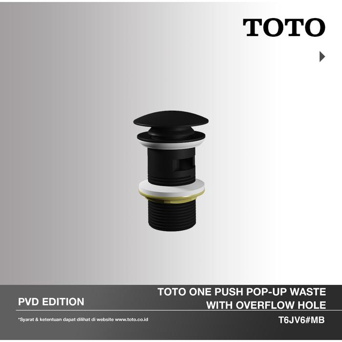 Promo TOTO MATTE BLACK Pop Up Waste / Afur T6JV6 - Kota Tangerang - TOTO Indonesia | Tokopedia